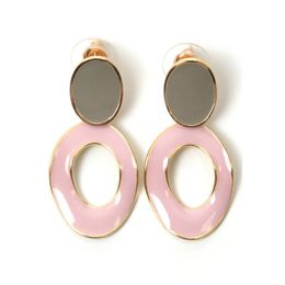 Firetti Damen Paar Ohrstecker &raquo;zarte Farben, modern, schick&laquo; mit Emaille grau Metall