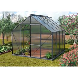 Vitavia Gew&auml;chshaus &raquo;Merkur 6700&laquo; grau B/H/T: 254cm x 254cm