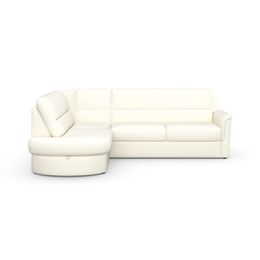 Sit & More sit&more Ecksofa &raquo;Panini L-Form&laquo; wahlweise mit Schlaffunktion und Bettkasten beige B/H/T: 243cm x 87cm x 175cm, Struktur weich, Ottomane links,mit 