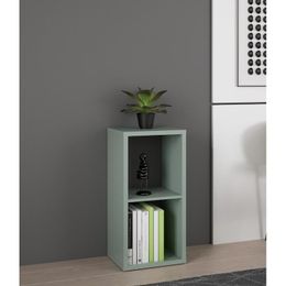 FORTE Standregal &raquo;Mauro&laquo; Regal mit 2 F&auml;chern, B/H/T 38,2x72,9x32,9 cm, langlebige Beschichtung gr&uuml;n Holzwerkstoff B/H/T: 39,5cm x 72,8cm x 32,9cm, 2 
