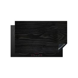 OnlyWow Herdabdeckplatte Holzoptik schwarz | Gr.: 59 x 52 cm