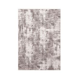 Kayoom Teppich &raquo;Visionary 132&laquo; rechteckig 8 mm H&ouml;he Kurzflor, Vintage, Patchwork Muster, Modernes Muster beige Polyester B : 80cm 1 Stk., 8mm, L: 150cm