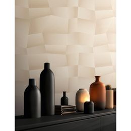 Livingwalls living walls Vliestapete &raquo;Vibes & Styles Damian &ndash; Refined Dimensions Vliestapete&laquo; 3D-Optik leicht strukturiert Geometrisches 3D-Design mit markanter 