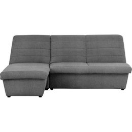 LOOKS by Wolfgang Joop Ecksofa &raquo;LOOKS VIII L-Form&laquo; Quersteppung, ohne Armlehnen, in zwei verschiedenen Gr&ouml;&szlig;en grau 100% Polyester B/H/T: 214cm x 92cm 