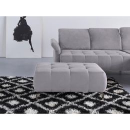 Home Affaire Polsterhocker &raquo;Fresh&laquo; passend zum Ecksofa "Fresh", auch in Bezug Olympia EASY CLEAN grau 100% Polyester B/H/T: 102cm x 45cm x 68cm, Luxus
