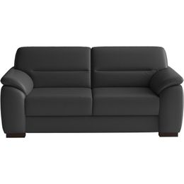 Sit & More sit&more 2-Sitzer &raquo;Montego&laquo; mit Federkern grau B/H/T: 166cm x 88cm x 90cm, NaturLEDER