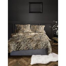 Irisette Bettw&auml;sche &raquo;Zobel 8555&laquo; 2 Stk. samtig weich beige Biber, Obermaterial: 100% Baumwolle B/L: 135cm x 200cm, 1 Stk., 1 Stk., Biber, B/L: 80cm x 80cm, 2 