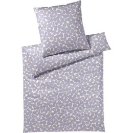 Elegante Bettw&auml;sche &raquo;Pebbles&laquo; 2 Stk. angenehmes Hautgef&uuml;hl lila Mako-Satin, Obermaterial: 100% Baumwolle B/L: 135cm x 200cm, 1 Stk., 1 Stk., Mako-Satin, B/L: 