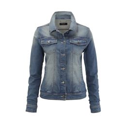 Aniston CASUAL Jeansjacke in used-blue | Gr.: 44
