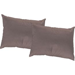 Adam Dekokissen &raquo;Uni Collection&laquo; aus zertifizierter Bio-Baumwolle, Kissenh&uuml;lle ohne F&uuml;llung, 1 St&uuml;ck braun Baumwolle B/L: 40cm x 60cm, 1 Stk.