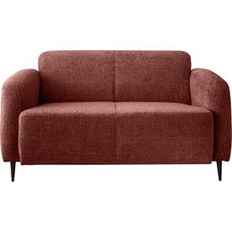 Home Affaire 2-Sitzer &raquo;Marone bequem, Breite 140cm, f&uuml;r kleine R&auml;ume geeignet, bodenfrei&laquo; orange 100% Polyester B/H/T: 140cm x 76cm x 90cm, Velours, 2