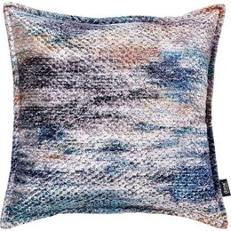 done. Dekokissen &raquo;Glam Colour&laquo; Rei&szlig;verschluss, Ohne F&uuml;llung, meliert blau Polyester B/L: 65cm x 65cm, 1 Stk.