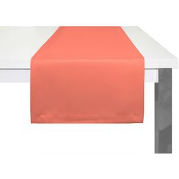 Adam Tischl&auml;ufer &raquo;Uni Collection Light&laquo; orange Bio-Baumwolle B/L: 50cm x 150cm, eckig