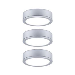 Paulmann Unterschrankleuchte &raquo;M&ouml;bel Set Pukk 3x3,5W 210lm 12/230V 2700K Kunststoff/Schwarz&laquo; 3 Stk. Warmwei&szlig; grau 3, &Oslash; 6,5cm H: 1,7cm, 3 Stk.
