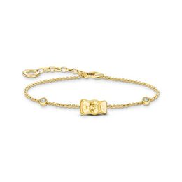 Thomas Sabo Damen Thomas Sabo Armband &raquo;Thomas Sabo x HARIBO: Armband mit Goldb&auml;r&laquo; mit Zirkonia (synth.) gold 19, Silber 925 (recycelt)