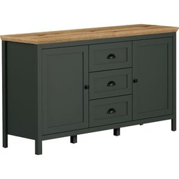 Home Affaire Sideboard &raquo;Vienna&laquo; 1 Stk. tlg. Kommode im Landhausstil mit 3 Vollauszug-Schubladen und 4 F&auml;cher B/H/T: 146cm x 86cm x 45cm, 3 Stk., 2 Stk