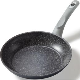 Stoneline Bratpfanne &raquo;Gourmundo&laquo; Aluminium 1 Stk. tlg. Made in Germany, Stoneline -Antihaftbeschichtung, Indukton, Induktion grau &Oslash; 24cm + H&ouml;he 4,6cm