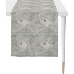 Apelt Tischl&auml;ufer &raquo;1307 Loft Style, Jacquard&laquo; Fleckschutz grau Polyester, Viskose B/L: 43cm x 135cm, 1 Stk., rechteckig