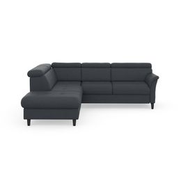 Sit & More sit&more Ecksofa &raquo;Marano L-Form&laquo; inklusive Kopfteilverstellung, optional Schlaffunktion & Bettkasten grau 98% Polyester, 2% Polyamid B/H/T: 252cm x 
