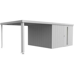 BioHort Ger&auml;tehaus-Anbaudach silber Stahlblech Einheitsgr&ouml;&szlig;e