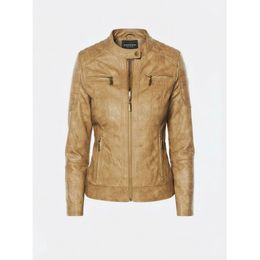 KOROSHI Damen-bikerjacke aus kunstleder in Lila / flieder | Gr.: XXL