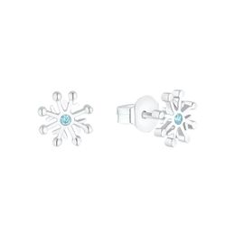 Prinzessin Lillifee Damen Paar Ohrstecker &raquo;Schneeflocke&laquo; mit Zirkonia (synth.) bunt Silber 925 (Sterlingsilber)