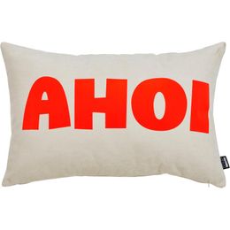 done. Dekokissen &raquo;AHOI&laquo; Extra weiche Haptik beige Polyester B/L: 40cm x 60cm, 1 Stk.