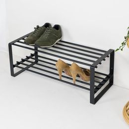 SPINDER DESIGN Schuhregal &raquo;REX&laquo; Metall, Breite 70 cm schwarz Stahl B/H/T: 70cm x 29cm x 27cm