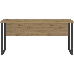 BEGA OFFICE Schreibtisch &raquo;Amanda&laquo; 1 Stk. tlg. Kabeldurchlass, Metallkufen, Breite 170 cm schwarz B/H/T: 170cm x 77cm x 73cm