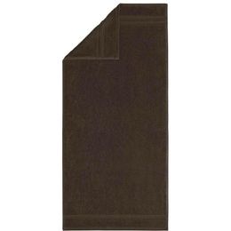 Egeria Handt&uuml;cher &raquo;Manhatten Gold&laquo; Uni Programm mit Streifenbord&uuml;re, reine Baumwolle braun Frottier, Obermaterial: 100% Baumwolle B/L: 50cmx100cm, 2 Stk., 