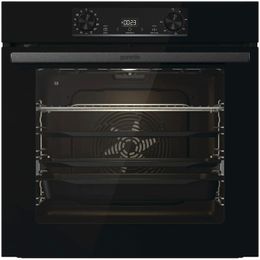 Gorenje Pyrolyse Backofen &raquo;BPS6737E14X&laquo; mit 1-fach-Teleskopauszug mit Pyrolyse-Selbstreinigung AirFry-Funktion schwarz Einheitsgr&ouml;&szlig;e Pyrolyse Backofen