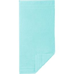 Egeria Gaestehandtuecher &raquo;Micro Touch&laquo; Streifenbord&uuml;re, extrem saugf&auml;hig & flauschig, 100% Baumwolle blau Walkfrottee, Obermaterial: 100% Baumwolle B/L: 