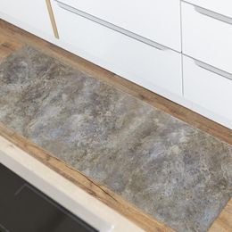 ANDIAMO Vinylteppich &raquo;Marrakesch&laquo; rechteckig 3,5 mm H&ouml;he abwischbar, rutschhemmend, Fliesen oder Beton Design, auch als L&auml;ufer grau Polyester B : 70cm 1 Stk.,