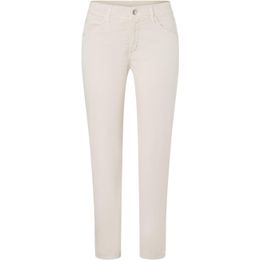MAC Damen 7/8-Hose "SLIM 7/8", beige, Gr. 48, Web, Obermaterial: 97% Baumwolle, 3% Elasthan, Hosen, in ultraleichter Qualit&auml;t