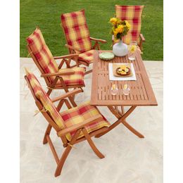 Merxx Garten-Essgruppe &raquo;Maracaibo&laquo; braun Obermaterial: 100% Polyester. F&uuml;llung: 100% Polyurethan Einheitsgr&ouml;&szlig;e