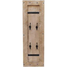 Sit Garderobenpaneel &raquo;Daipur&laquo; mit aufw&auml;ndigen Schnitzereien beige Massivholz B/H/T: 35cm x 110cm x 8cm