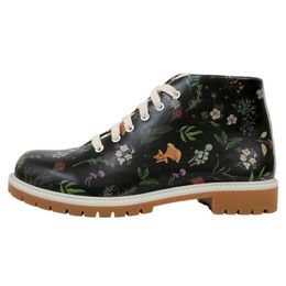 DOGO Damen Stiefel "Shortcut Boots Hedge-Hug Damen Stiefeletten", Gr. 36, bunt, Lederimitat, Schuhe, Handgefertigt