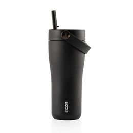 Equa Thermobecher &raquo;Carry Cup, Isolierbecher, 600 ml&laquo; auslaufsicherer Coffee-to-go-Becher schwarz Edelstahl, Kunststoff, Stahl &Oslash; 9cm x 24cm, 600ml, 1