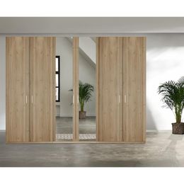Wiemann Kleiderschrank &raquo;Bern&laquo; hochwertige Beschl&auml;ge inkl. T&uuml;rd&auml;mpfung braun Glas, Holzwerkstoff B/H/T: 295,2cm x 216cm x 58cm