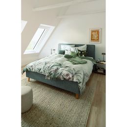 Sch&ouml;ner Wohnen Kollektion SCH&Ouml;NER WOHNEN-Kollektion Wendebettw&auml;sche &raquo;Tropical&laquo; aus 100% Baumwolle gr&uuml;n Satin, Obermaterial: 100% Baumwolle B/L: 135cm x 200cm, Satin, B/L: 80cm 