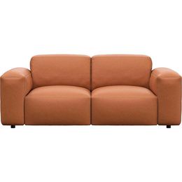 FLEXLUX 2-Sitzer &raquo;Lucera Sofa, super bequem durch hochwertigen Sitzaufbau mit Kaltschaum&laquo; Designsofa, modern & anschmiegsam braun 100% Echteder B/H/T: