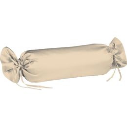 Fleuresse Kissenbez&uuml;ge &raquo;Colours&laquo; edler, b&uuml;gelfreier Interlock-Jersey aus 100% Baumwolle beige Baumwolle, Obermaterial: 100% Baumwolle B/L: 15cm x 40cm