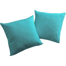 Adam Dekokissen &raquo;Uni Collection&laquo; im Uni Design, Kissenh&uuml;lle ohne F&uuml;llung, 1 St&uuml;ck blau Baumwolle B/L: 50cm x 50cm, 1 Stk.