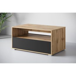 Home Affaire Couchtisch &raquo;Kenia&laquo; 1 Stk. tlg. Rechteckiger Kaffeetisch, 90x55 cm, mit offenem und geschlossenem Fach braun B/H/T: 90cm x 45cm x 55cm