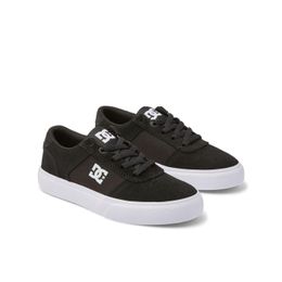 DC Shoes Kinder Sneaker "Teknic", Gr. 6,5, schwarz-wei&szlig;, Obermaterial: LEDER (KUH) / FUTTER: TEXTIL / AUSSENSOHLE: GUMMI., Schuhe
