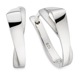 Bruno Banani Damen Paar Creolen &raquo;Schmuck Geschenk Silbercreolen&laquo; silber Silber 925 (Sterlingsilber)