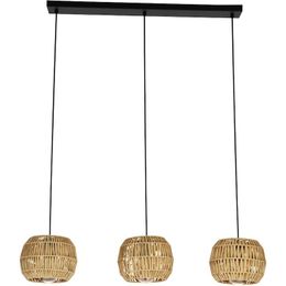 Eglo H&auml;ngeleuchte &raquo;SHELDON Pendellampe - Stahl - E27 - 3X40W - IP20&laquo; E27 1 Stk. H&auml;ngelampe, Deckenlampe, Wohnzimmer, Esszimmer, L91 x B21 x H110 cm 3,