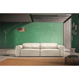 Egoitaliano 2,5-Sitzer &raquo;Beverly, Designsofa mit erstklassigem Sitzkomfort und tollen Details&laquo; Breite 242 cm, verstellbare Kopfteile wei&szlig; Leder &raquo;BULL&laquo; (echtes 