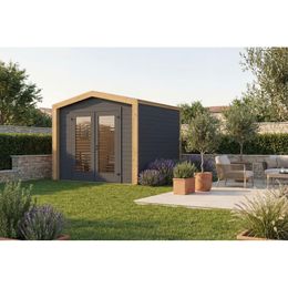 Weka Gartenhaus &raquo;Killarney&laquo; Doppelt&uuml;r mit Lamellen Massivholz ohne Fu&szlig;boden, ohne Dacheindeckung