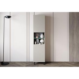 Home Affaire Vitrine &raquo;Phuket, Moderner Wohnschrank mit LED-Beleuchtung und Glasboden&laquo; 1 Stk. tlg. Verstellbare Einlegeb&ouml;den f&uuml;r flexible Aufbewahrung 
